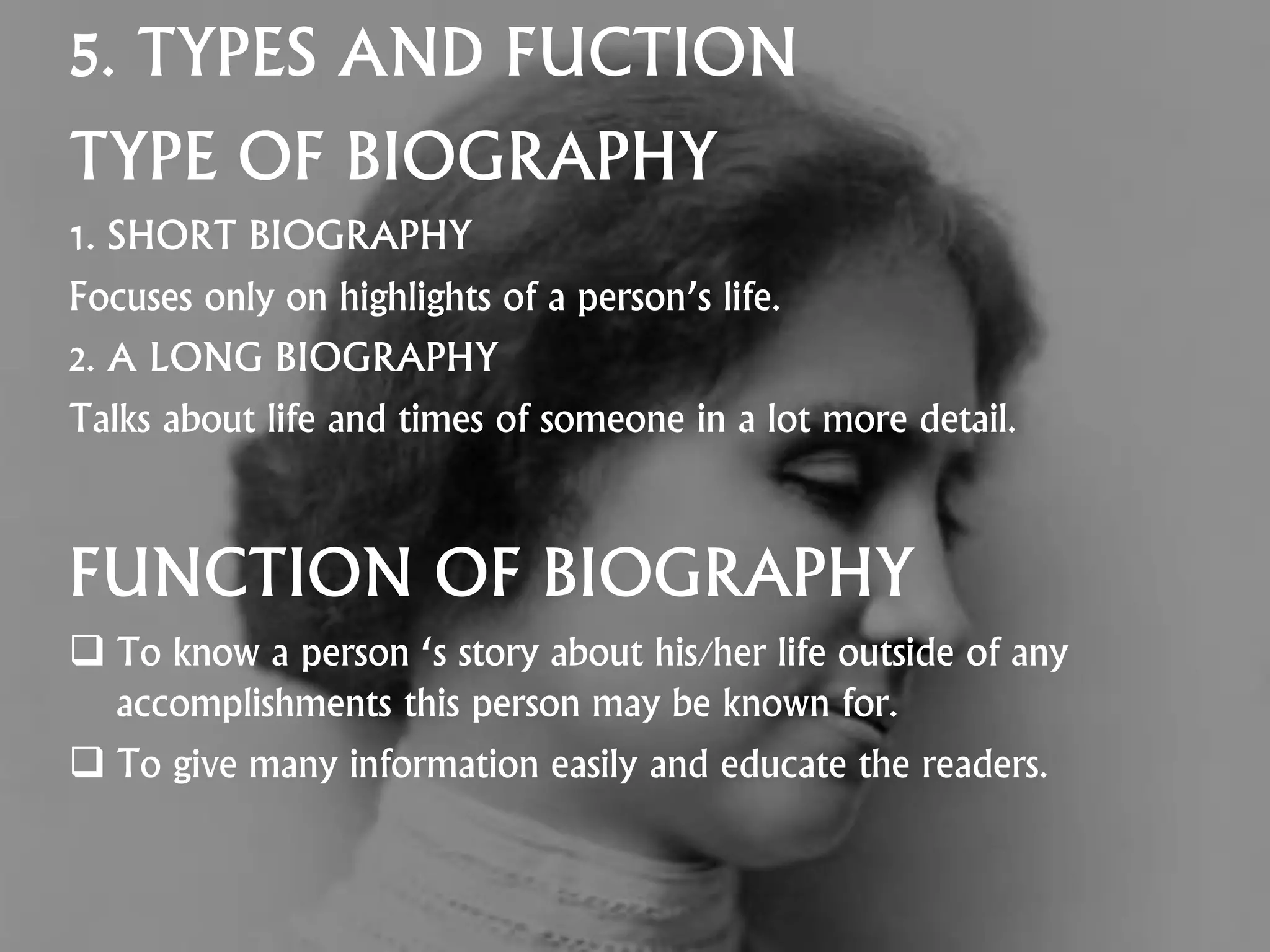 BIOGRAPHY | PPTX