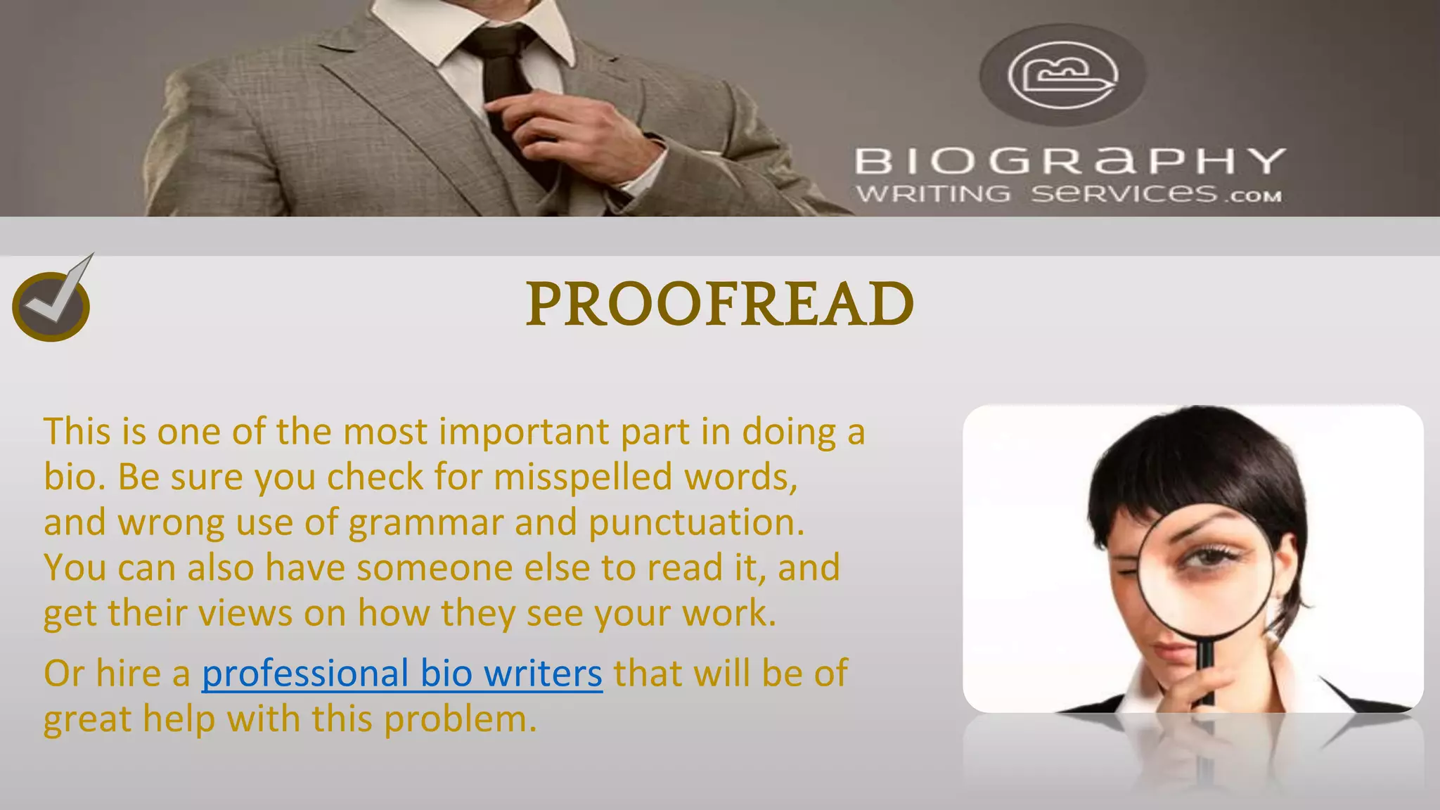 Biography Writing Checklist | PPT