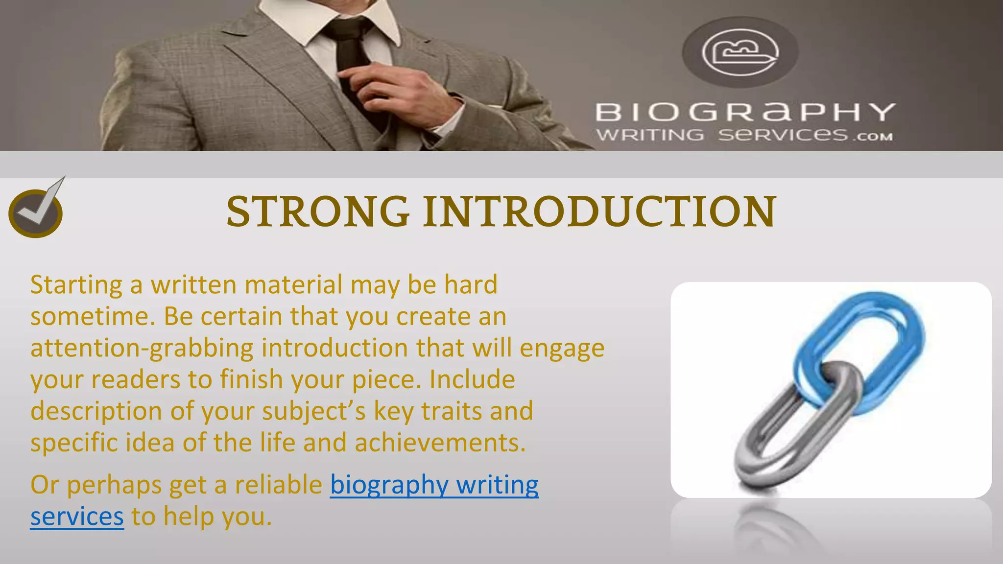 Biography Writing Checklist | PPT