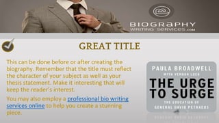 Biography Writing Checklist | PPT