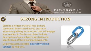 Biography Writing Checklist | PPT