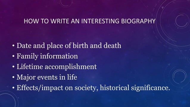 Biography | PPT