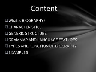 Biography | PPT