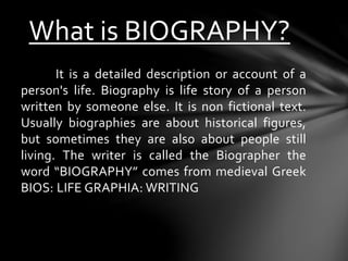 Biography | PPT