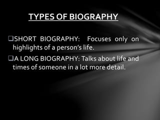 Biography | PPTX