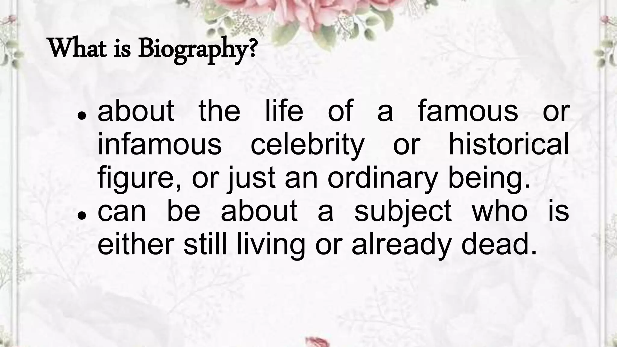 Biography | PPTX