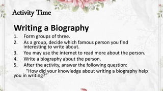 Biography | PPTX