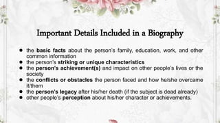 Biography | PPTX