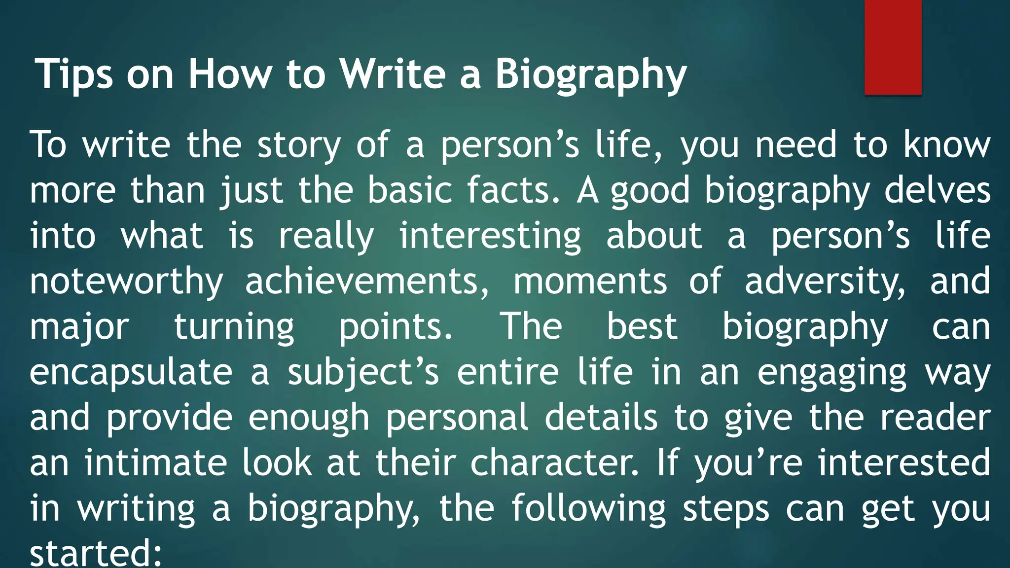 BIOGRAPHY.pptx powerpoint presentation fo | PPTX