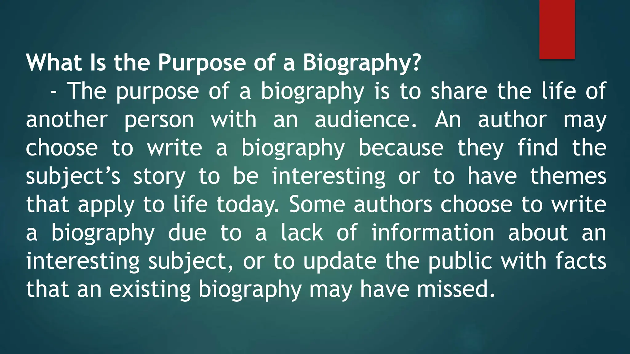 Biography Pptx Powerpoint Presentation Fo Pptx