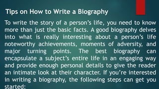 BIOGRAPHY.pptx powerpoint presentation fo | PPTX