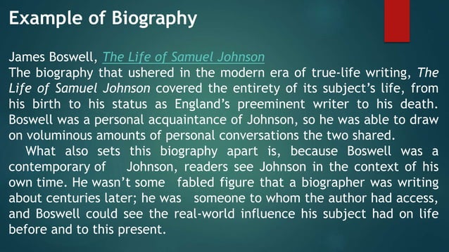 BIOGRAPHY.pptx powerpoint presentation fo | PPTX