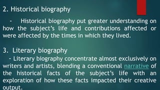 BIOGRAPHY.pptx powerpoint presentation fo | PPTX