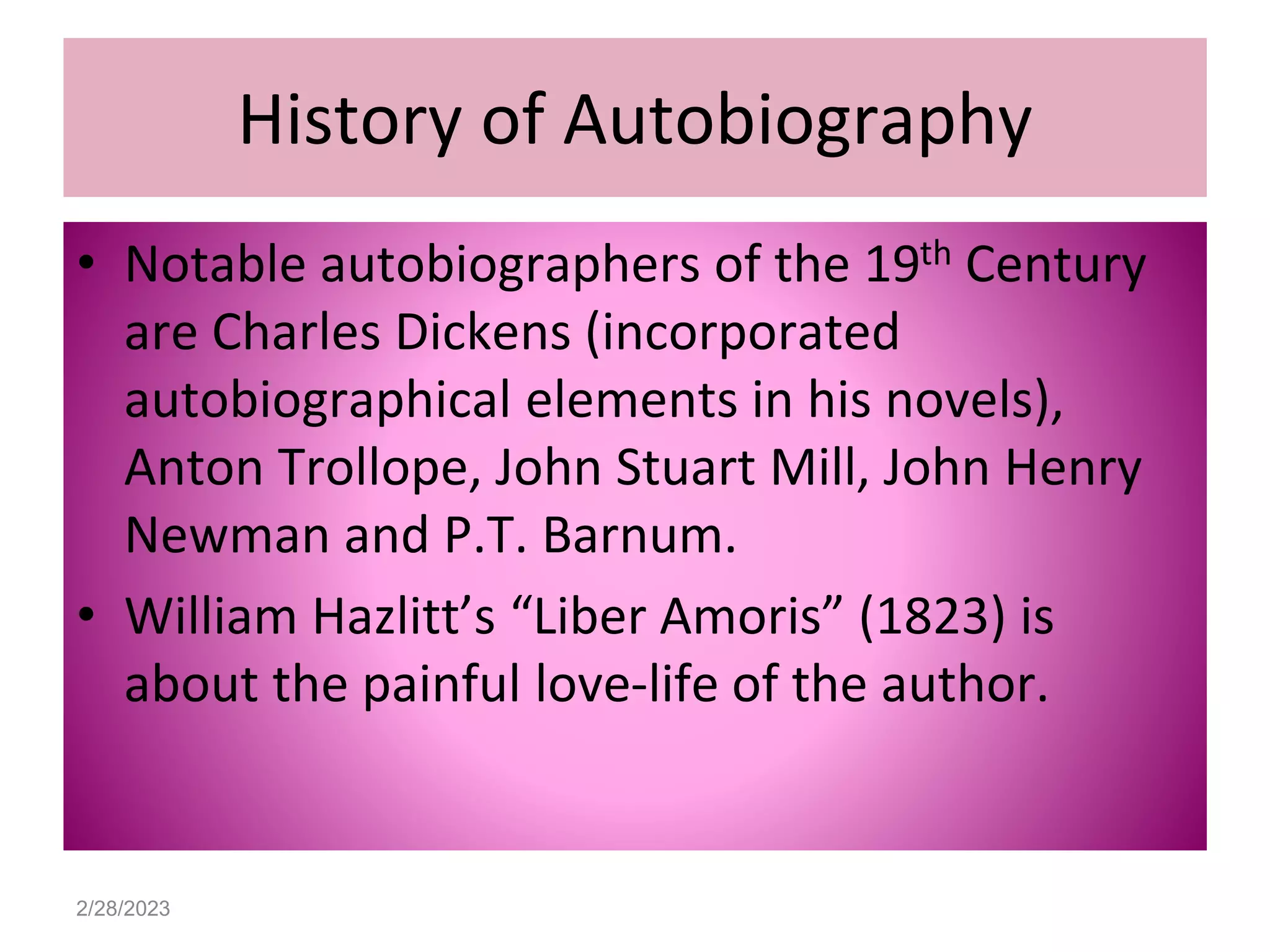 Biography - Introduction.pptx | Biographies | Genres