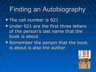Biographies | PPT