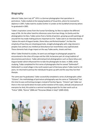 Biography2 | PDF | Museums & Galleries | Attractions