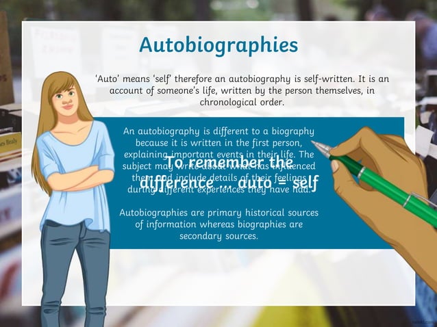 Biography and auto biography nonfictionWriting-1.pptx