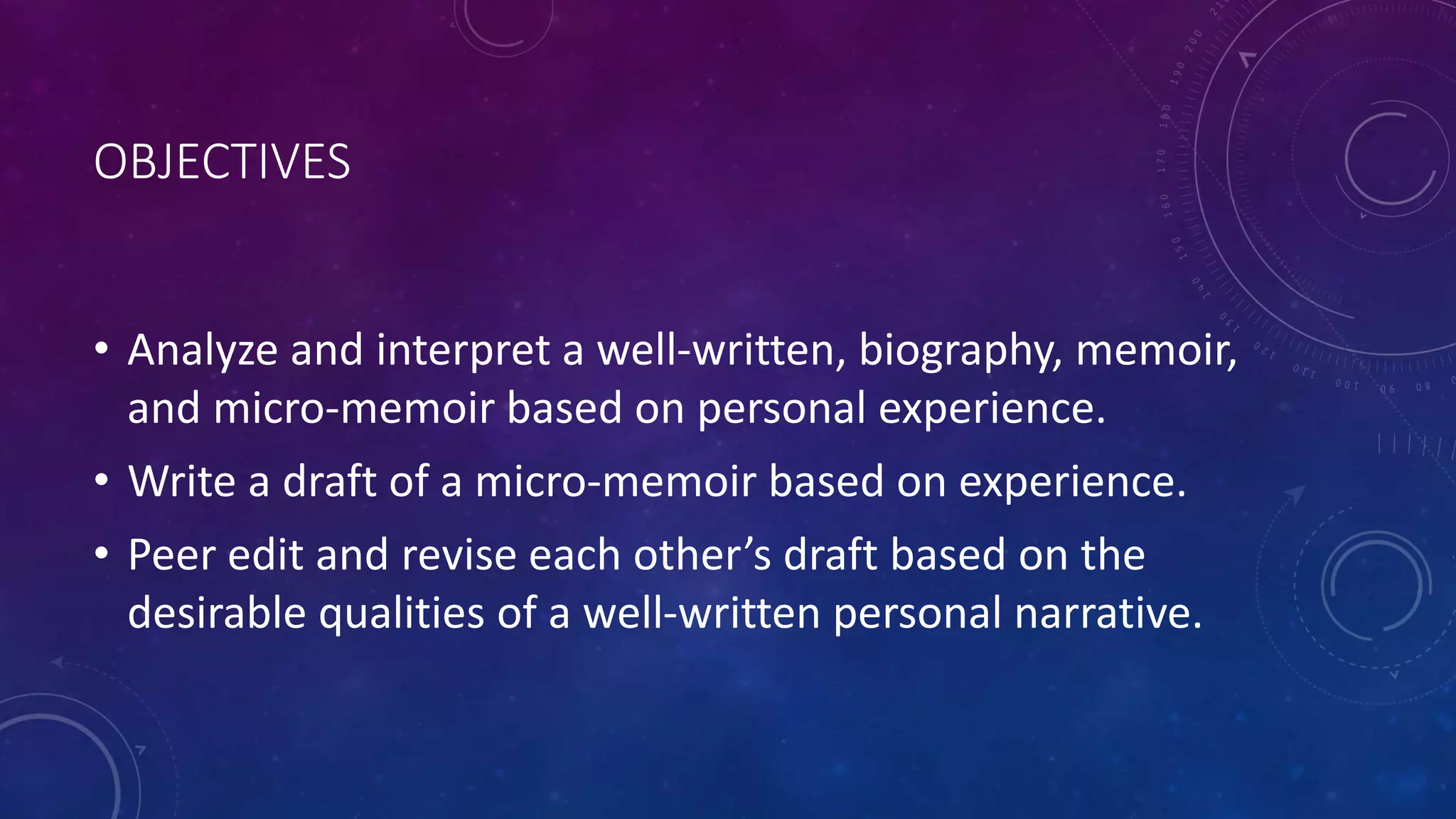 Biography and memoir | PPTX | Biographies | Genres