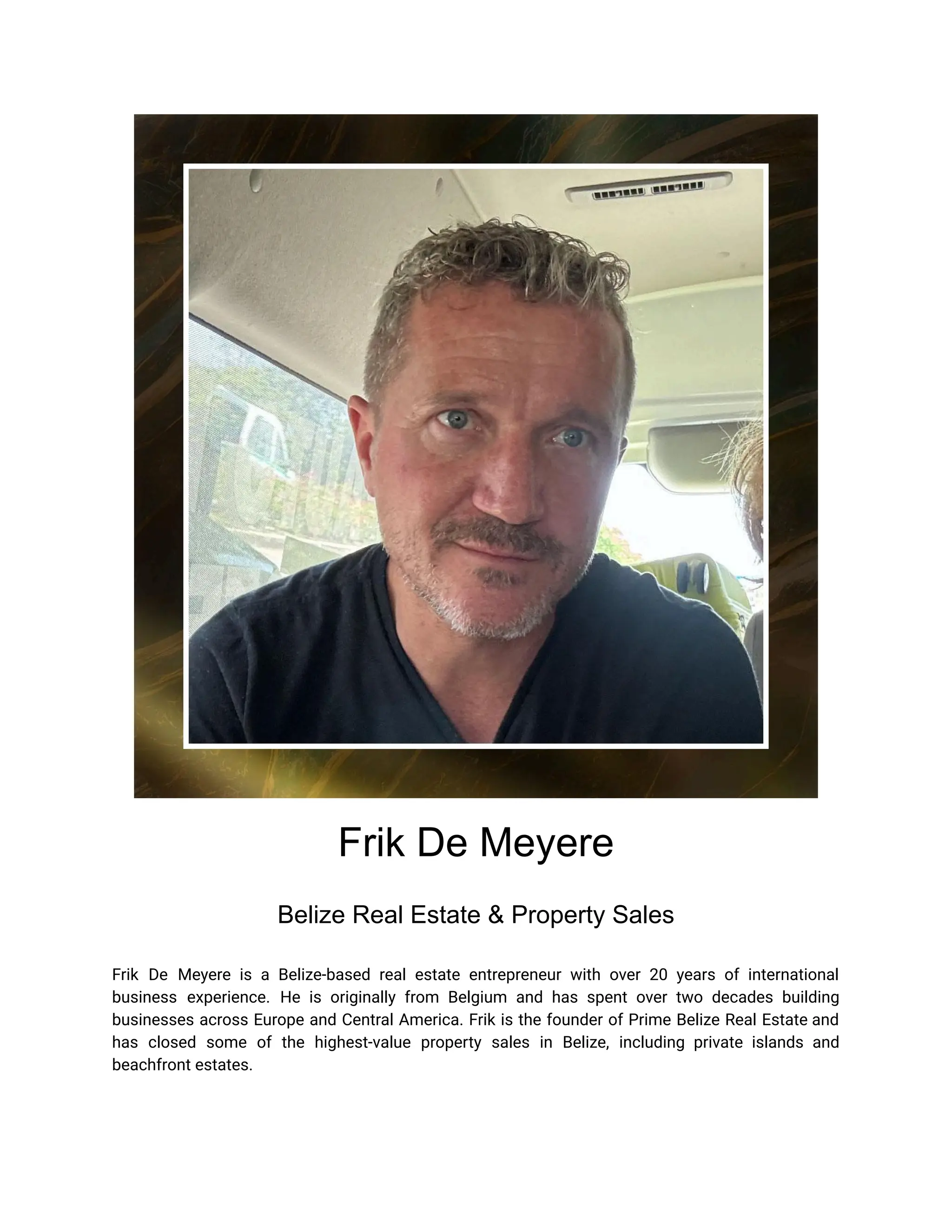 Biography and Professional Career of Frik De Meyere | PDF
