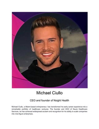 Biography and Professional Career of Michael Ciullo.pdf