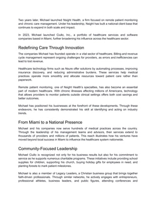 Biography and Professional Career of Michael Ciullo.pdf