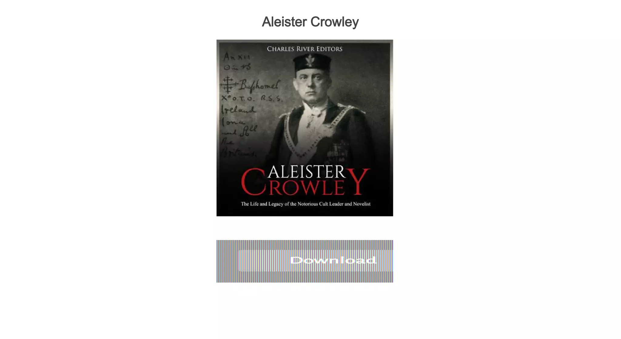 biography audiobooks Aleister Crowley | PDF