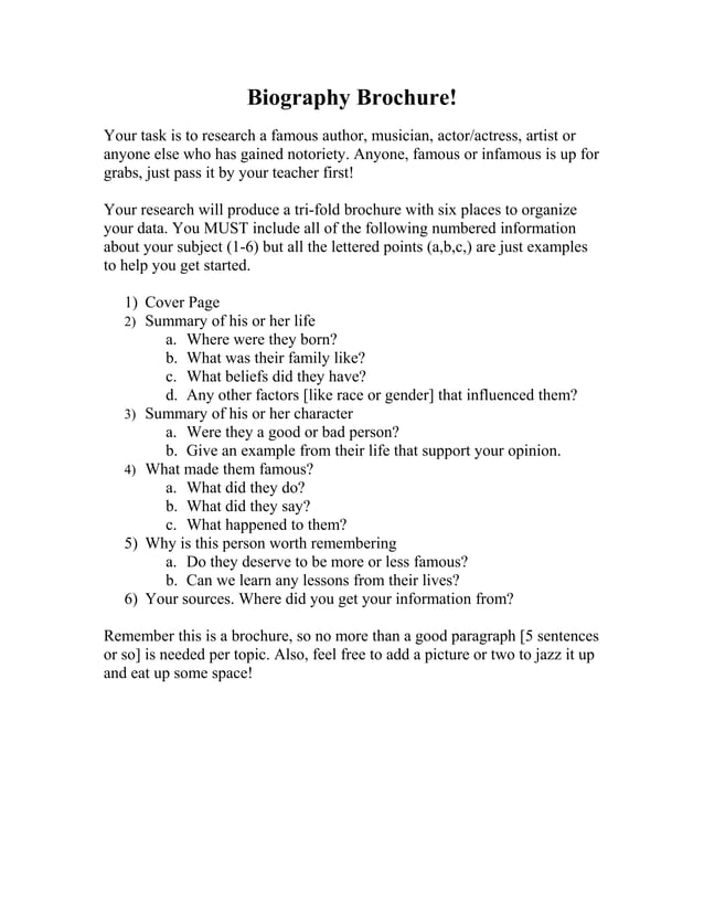 Biography brochure 8 | DOC