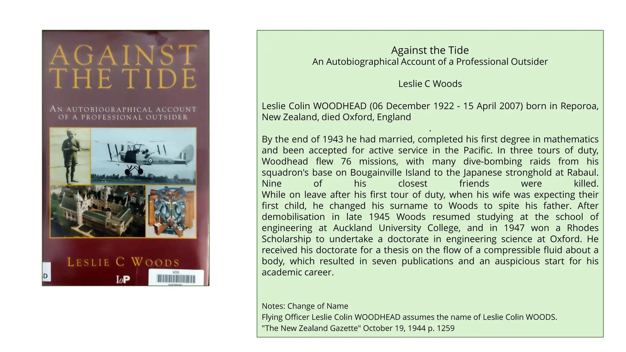 Biographies in the NZSG Library are a rich resource | PDF