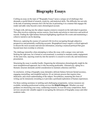 Biography Essays.pdf