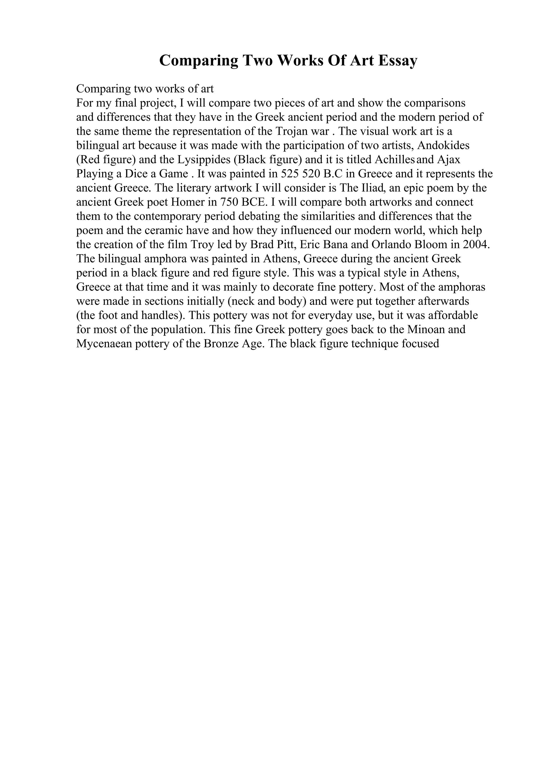 Biography Example Essay | PDF