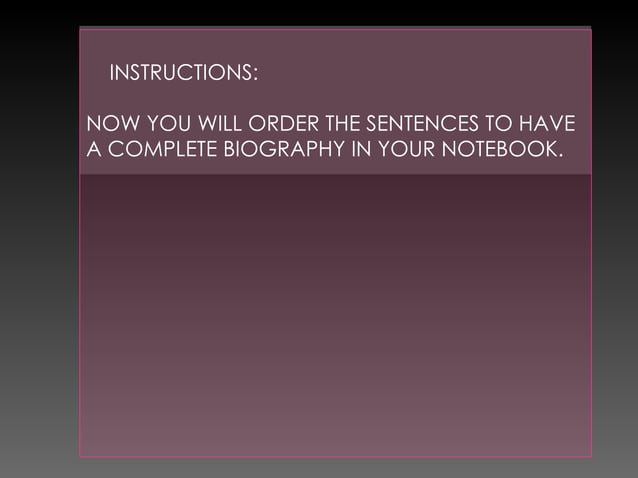 biography | PPT