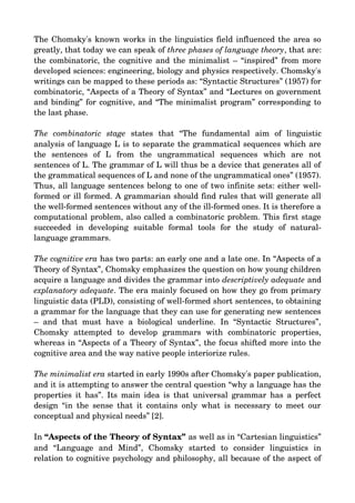 Biography of Noam Chomsky | PDF