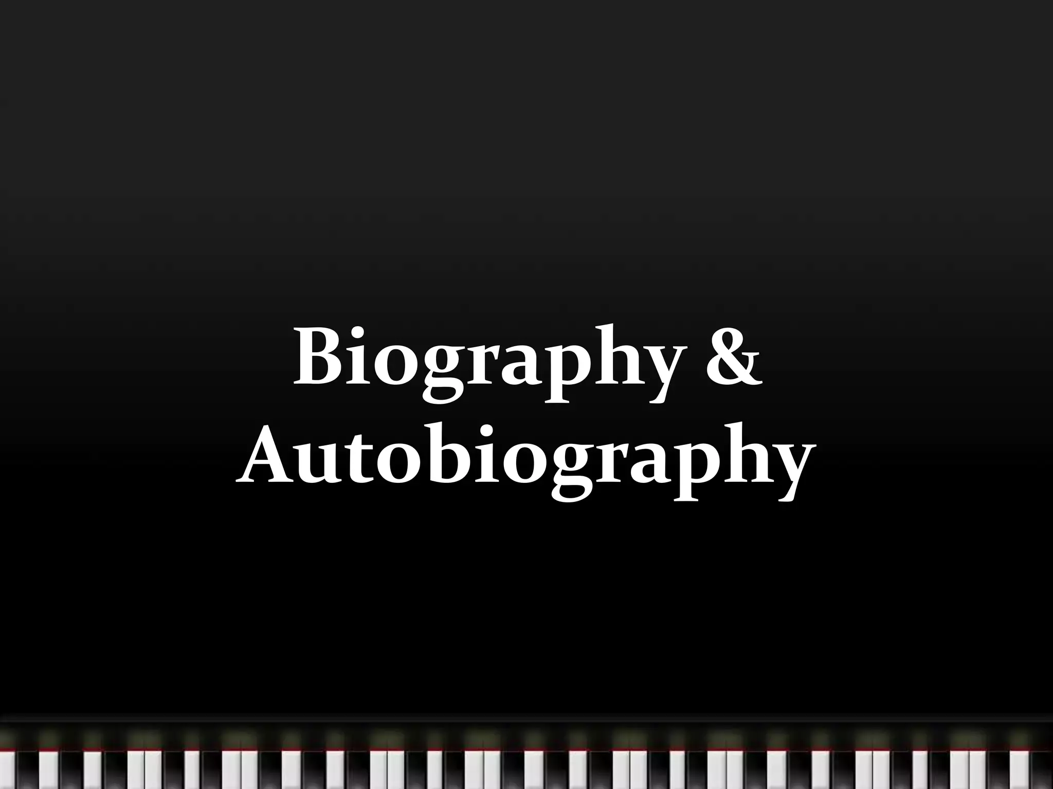 Biography notes | PPTX