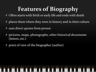 Biography notes | PPT