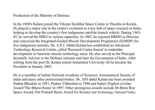 Biography of abdul kalam 100 | DOCX