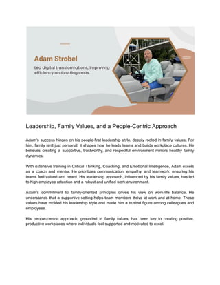 Biography of Adam Strobel | Chief Information Officer - Information ...