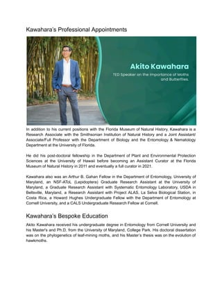 Biography of Akito Kawahara | Gainesville, FL | PDF