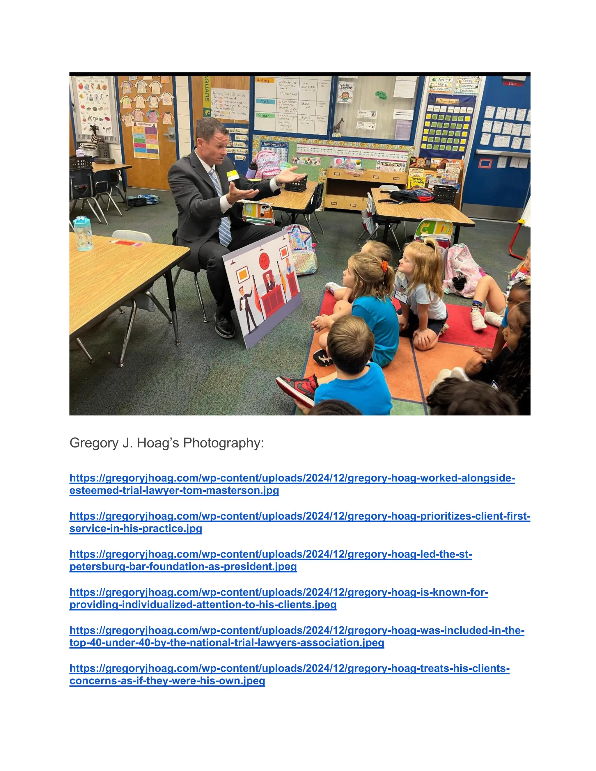 Biography of Gregory J. Hoag | Attorney and Legal | Tampa, Fl | PDF