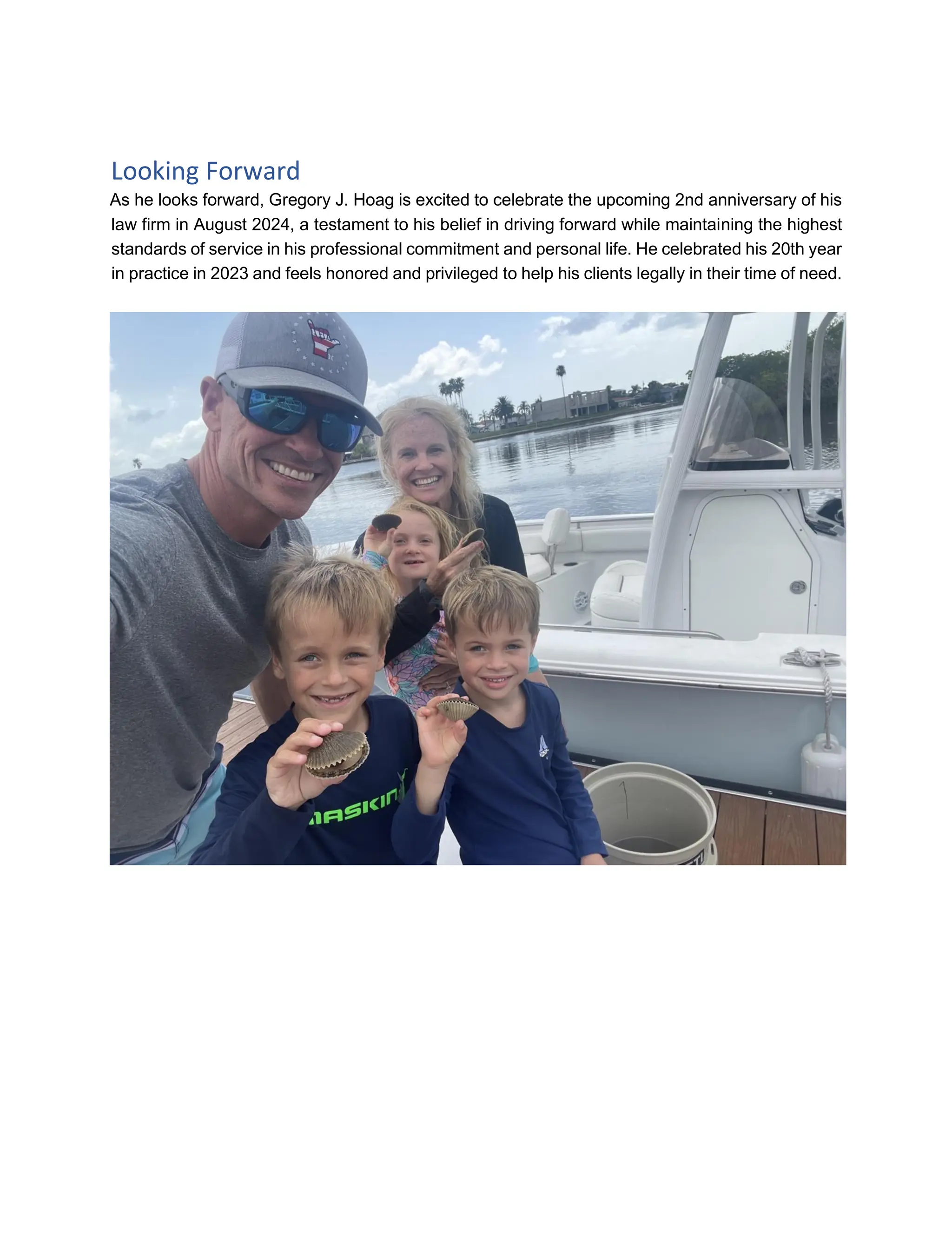 Biography of Gregory J. Hoag | Attorney and Legal | Tampa, Fl | PDF