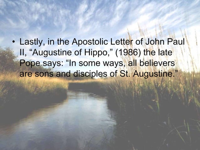 Biography Of Augustine 1 Pptx