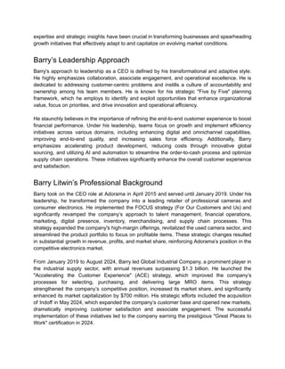 Biography of Barry Litwin | PDF
