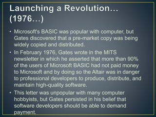 Biography of bill gates | PPTX