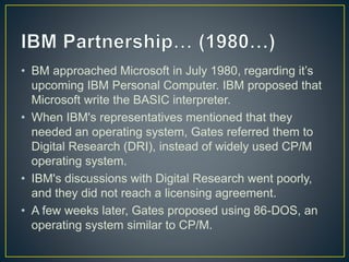 Biography of bill gates | PPTX