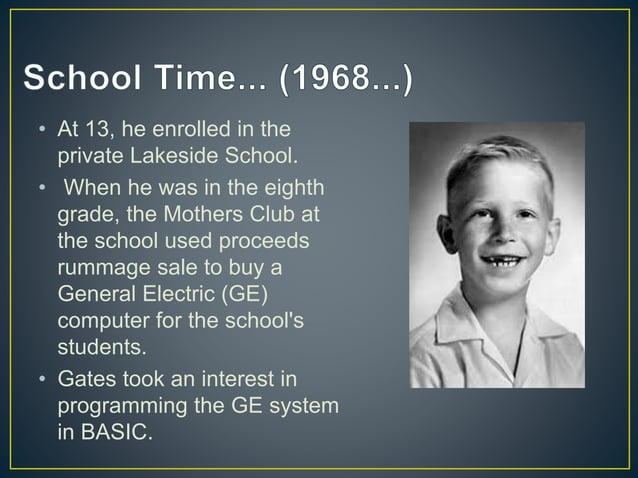 Biography of bill gates | PPTX | Operating Systems | Computer Software ...