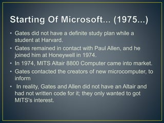 Biography of bill gates | PPT