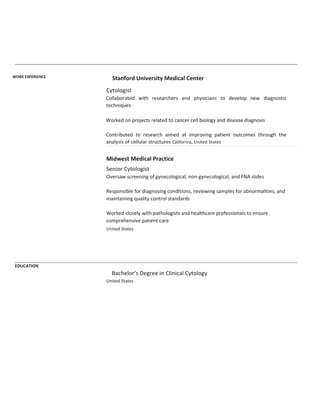 Biography of Cytologist Brenda McGrane | PDF