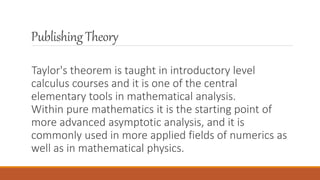 Biography of brook taylor | PPTX