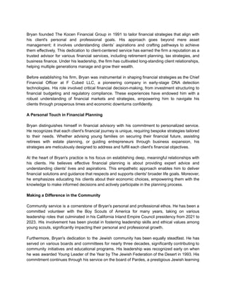 Biography of Bryan Kocen | PDF