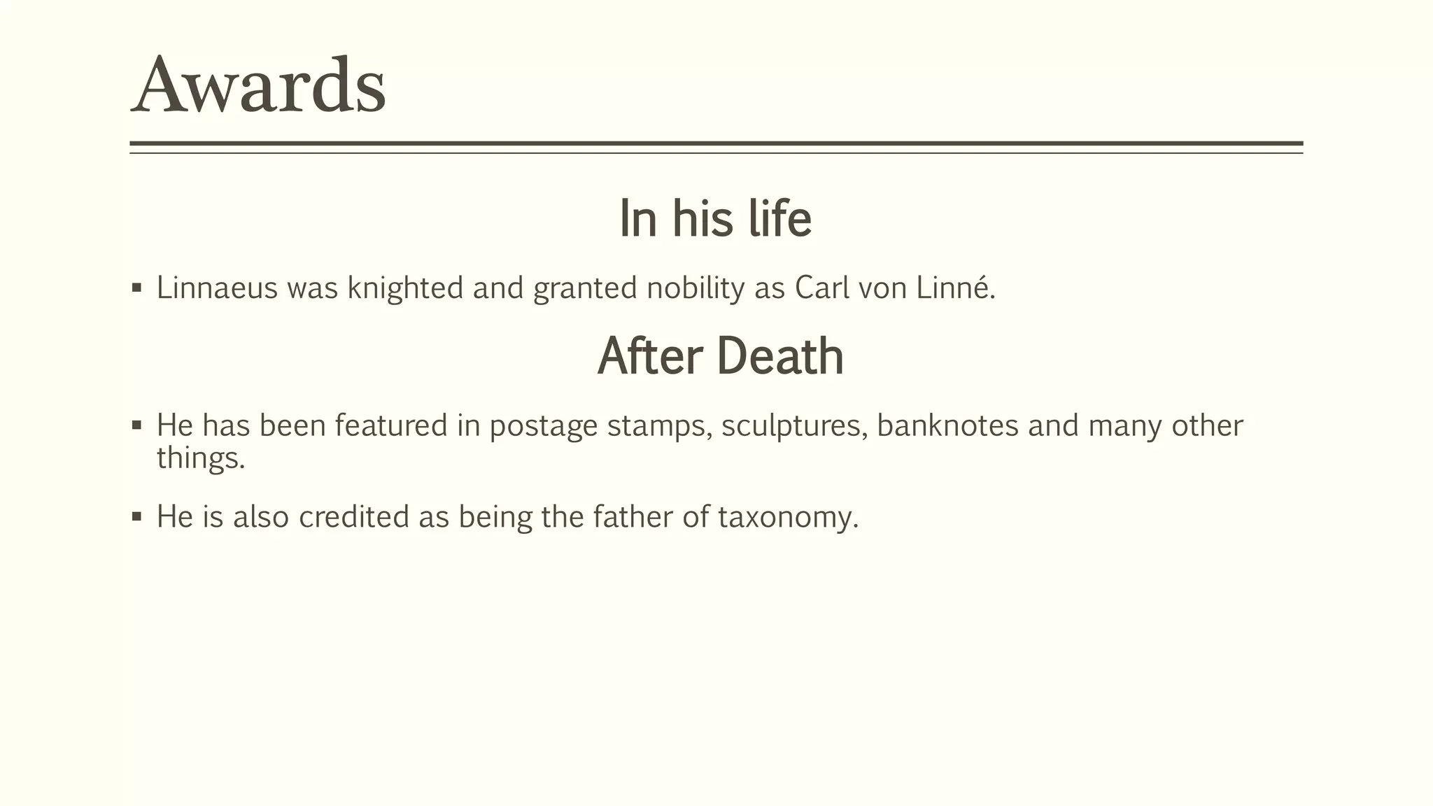 Biography of carl linnaeus | PPTX