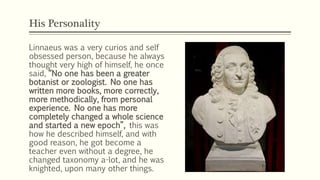 Biography of carl linnaeus | PPTX